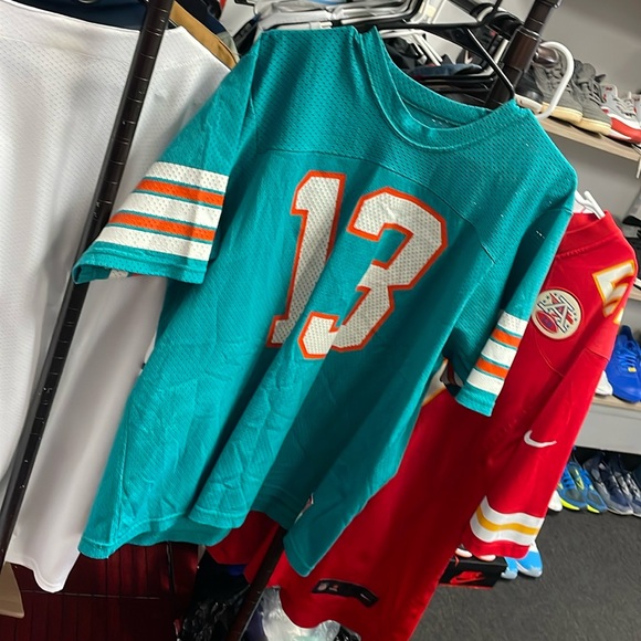 NFL | Shirts | Mens Vintage 8s Medalist Sand Knit Dan Marino 3 Miami Dolphins Jersey Xl | Poshmark